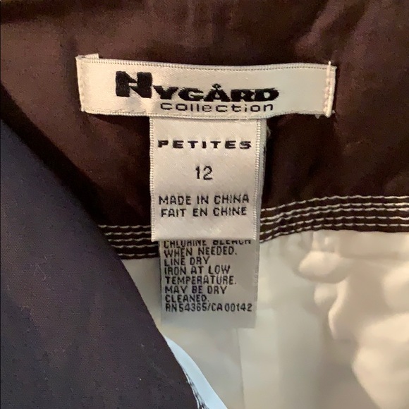 Peter Nygard | Skirts | Nygard Collection Brown And White Floral Skirt ...